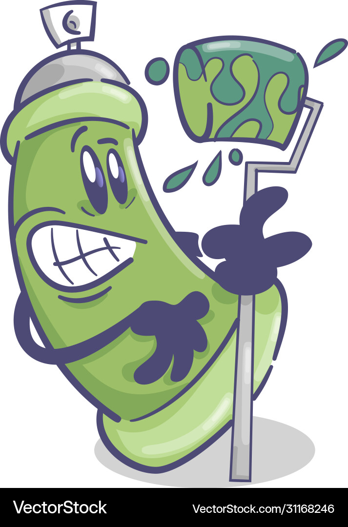 Graffiti Spray Can Cartoon