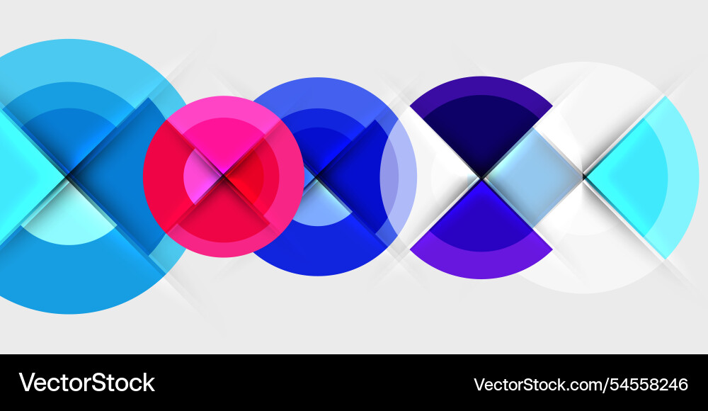 Techno circles and semi Royalty Free Vector Image