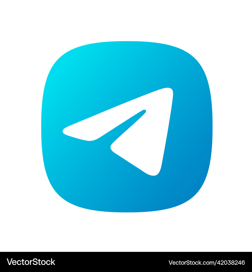 White paper plane on blue background icon Vector Image