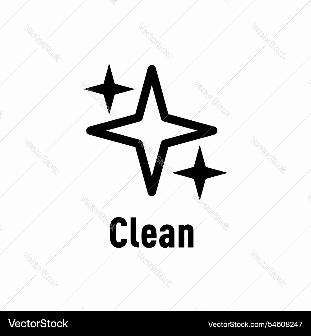 Clean property information sign Royalty Free Vector Image