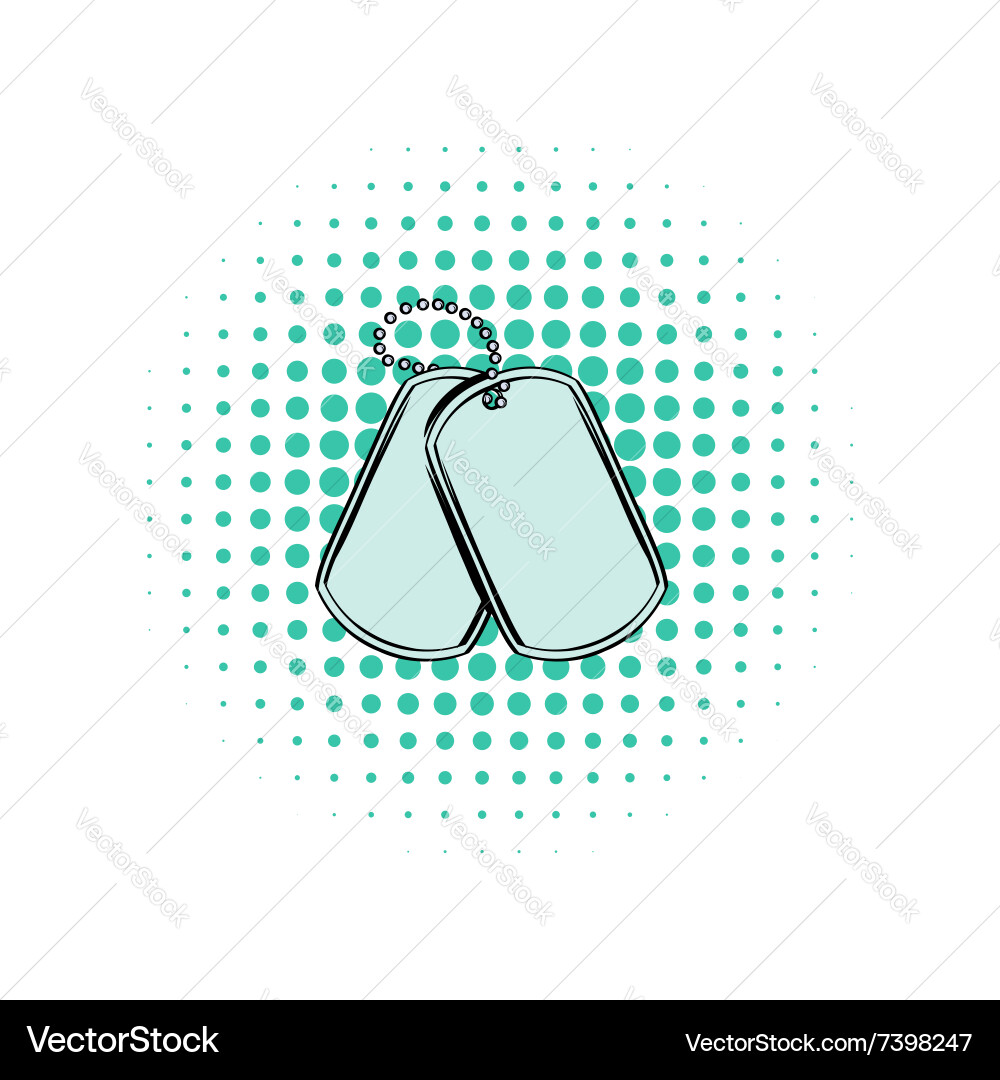 Military Tag Icon Royalty Free Vector Image - VectorStock