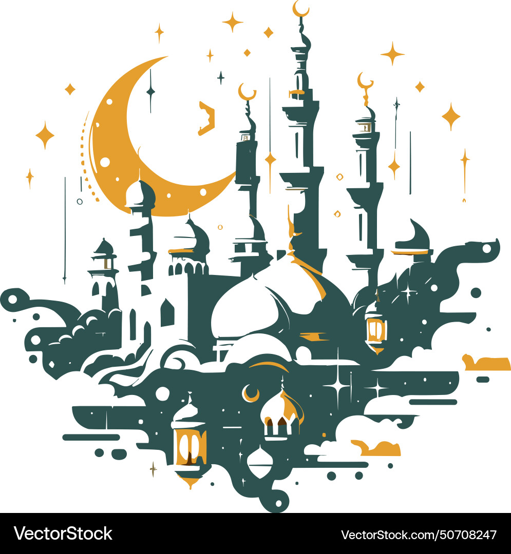 Ramadan kareem islamic background design il Vector Image