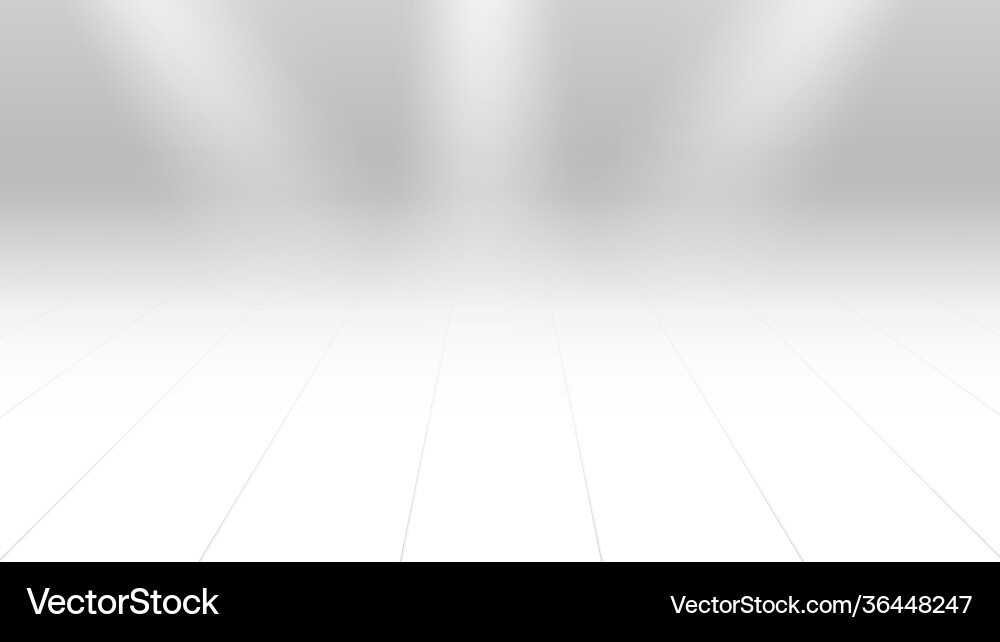 White perspective background wood floor Royalty Free Vector