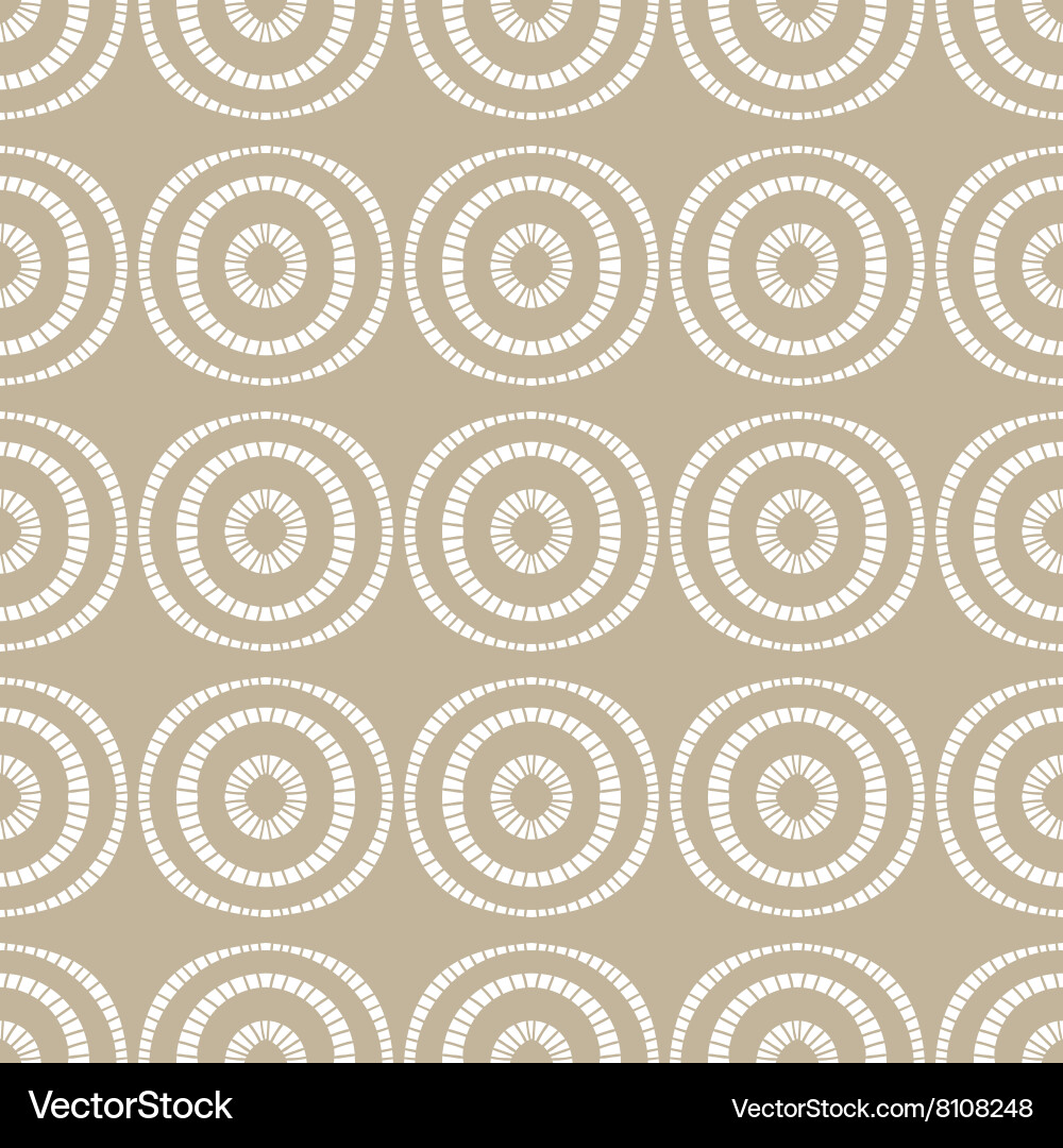 Beige Circle Pattern Royalty Free Vector Image