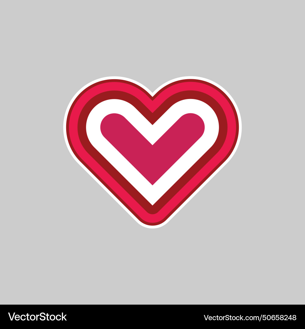 Love or heart shape graphic design isolated Vector Image