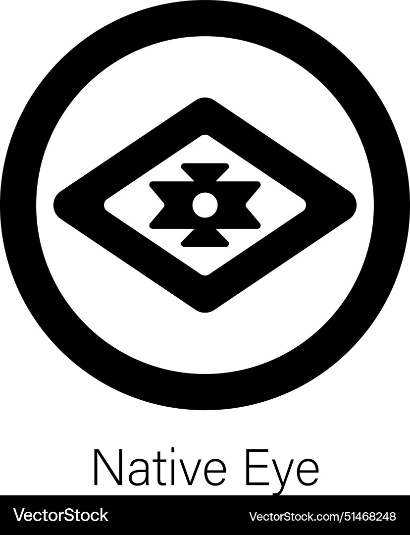 Native eye Royalty Free Vector Image - VectorStock