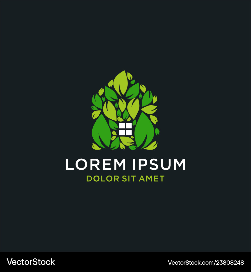 Nature Home Logo Royalty Free Vector Image - VectorStock
