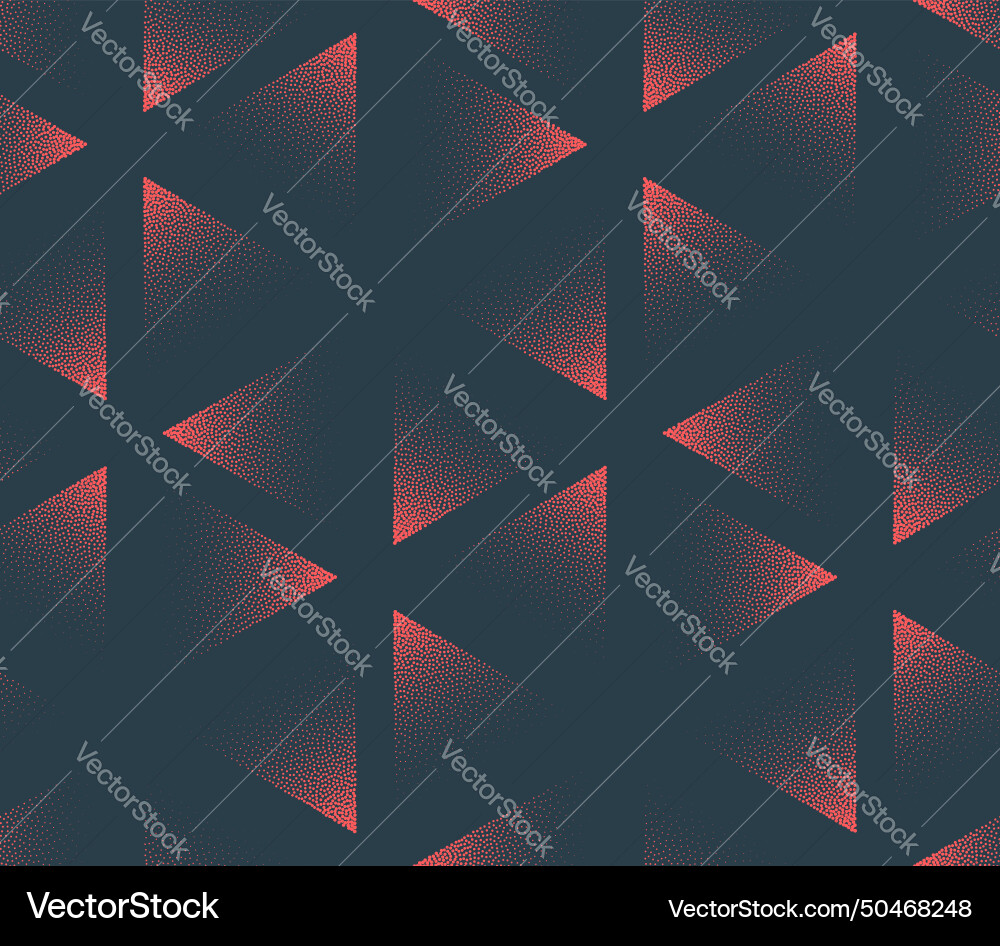 Red faded triangles geometric seamless pattern Vector Image