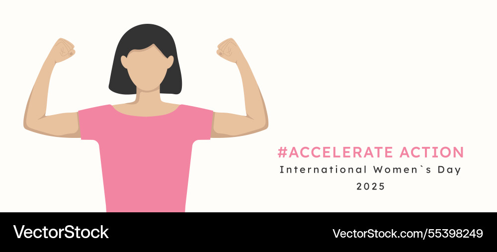 Accelerate action 2025 banner template with white Vector Image