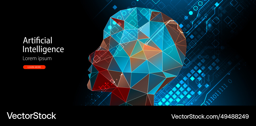 Ai artificial intelligence robotics concept human Vector Image