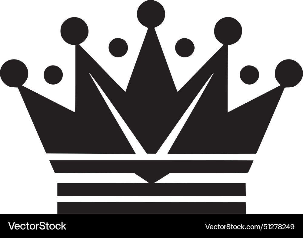 Crown - minimalist and simple silhouette Vector Image