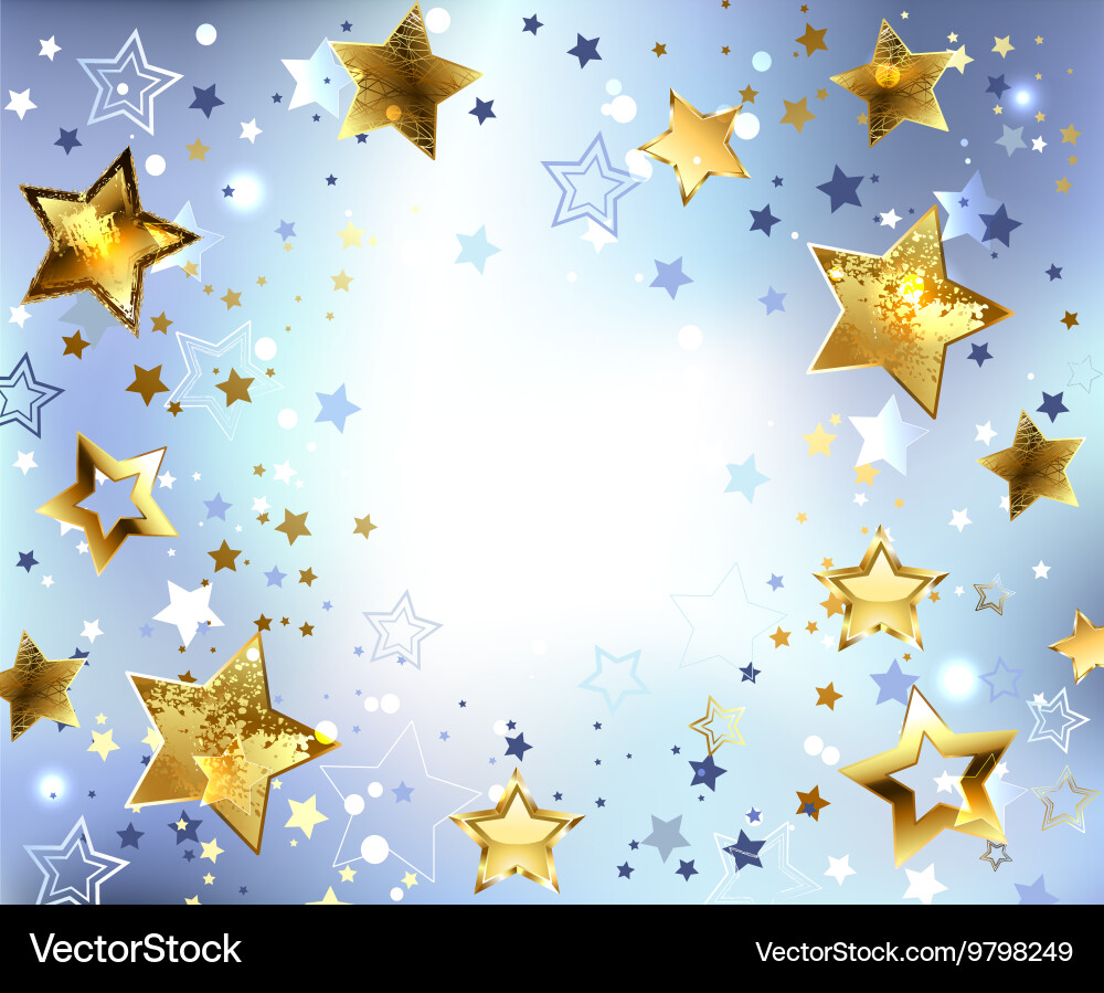 Golden Star Abstract Background Royalty Free Vector Image