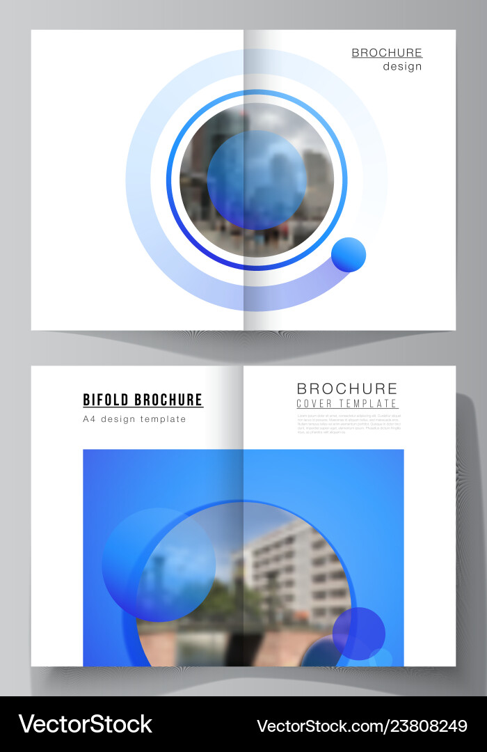 Layout of two a4 format modern cover Royalty Free Vector