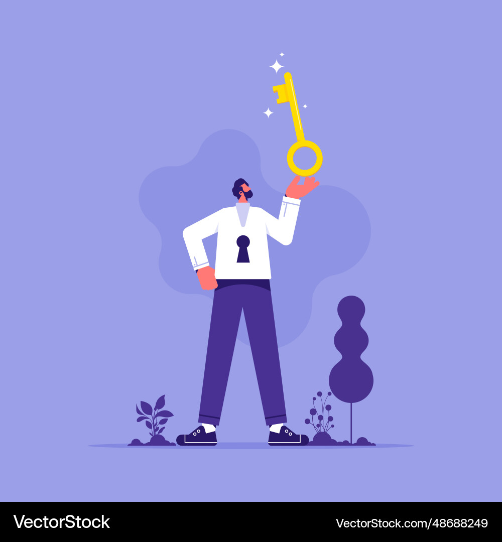 Unlocking your potential go beyond the limits Vector Image Unlocking your potential go beyond the limits Vector Image