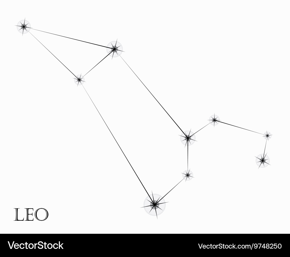 Leo zodiac sign Royalty Free Vector Image - VectorStock