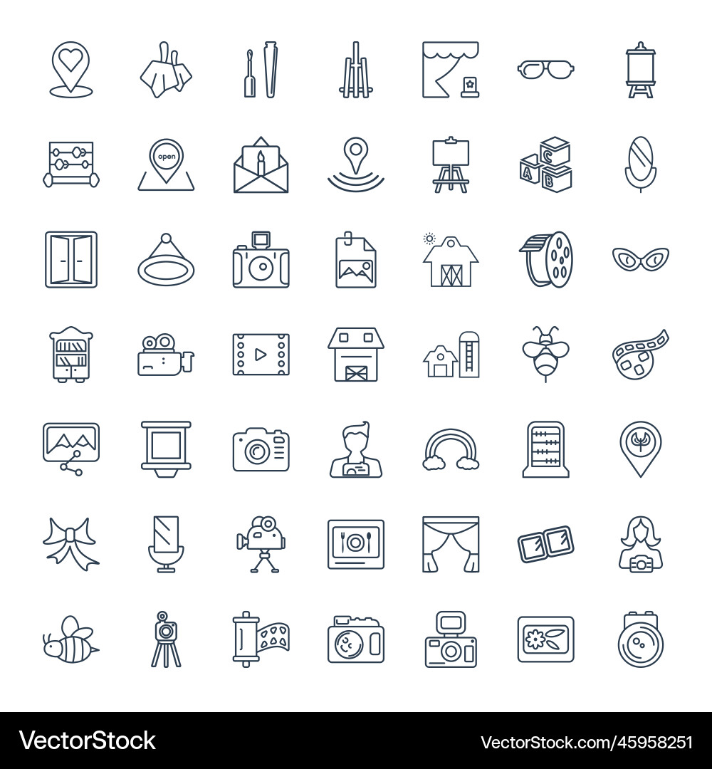 Frame icons Royalty Free Vector Image - VectorStock