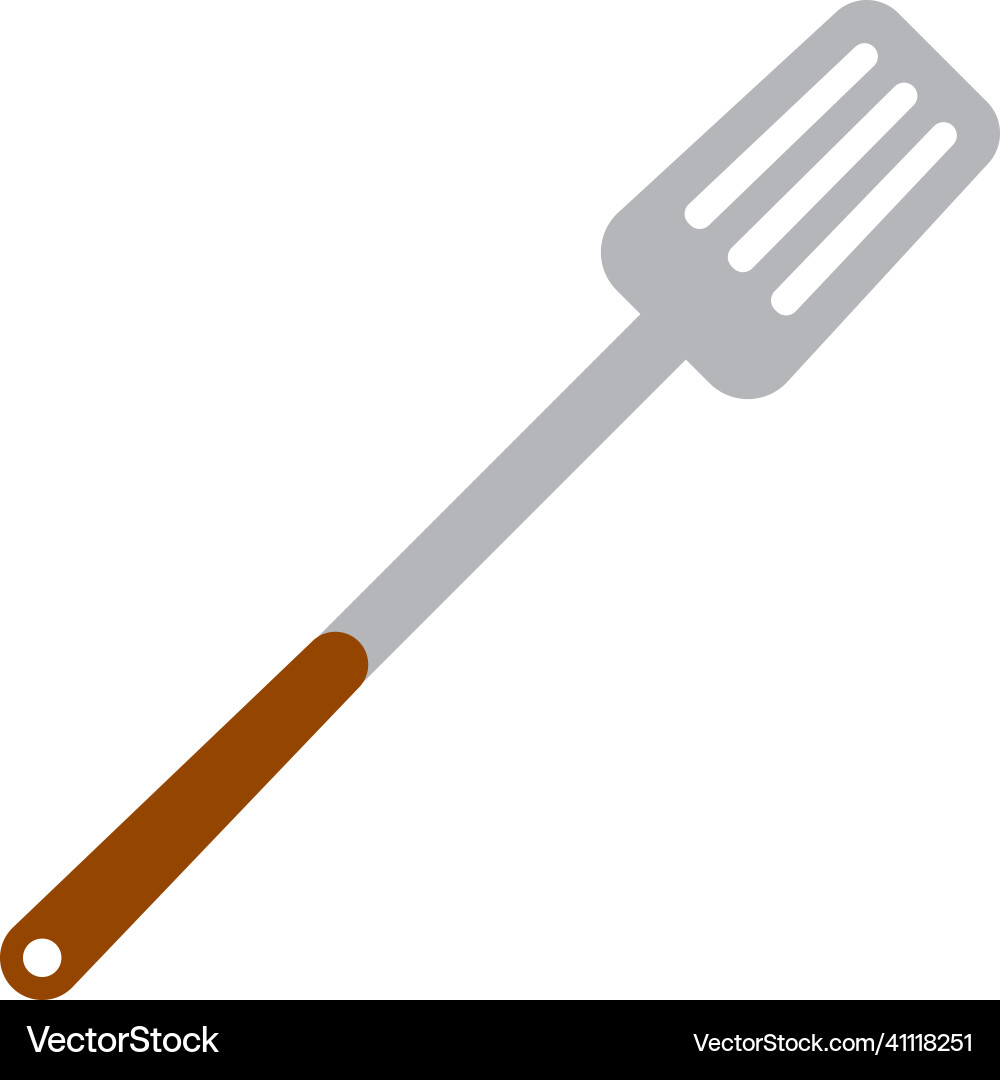 Spatula icon kitchen cooking slotted utensil tool Vector Image