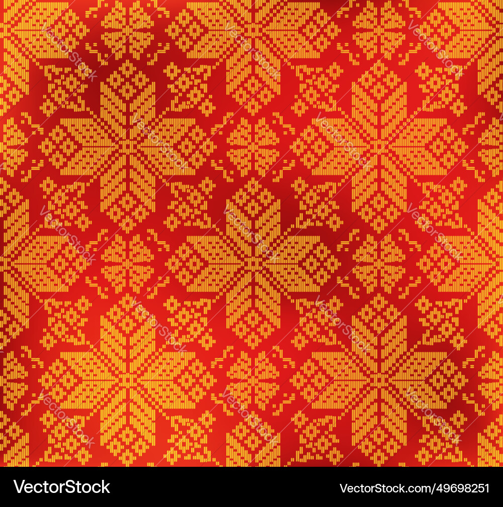 Traditional Songket Fabric Royalty Free Vector Image