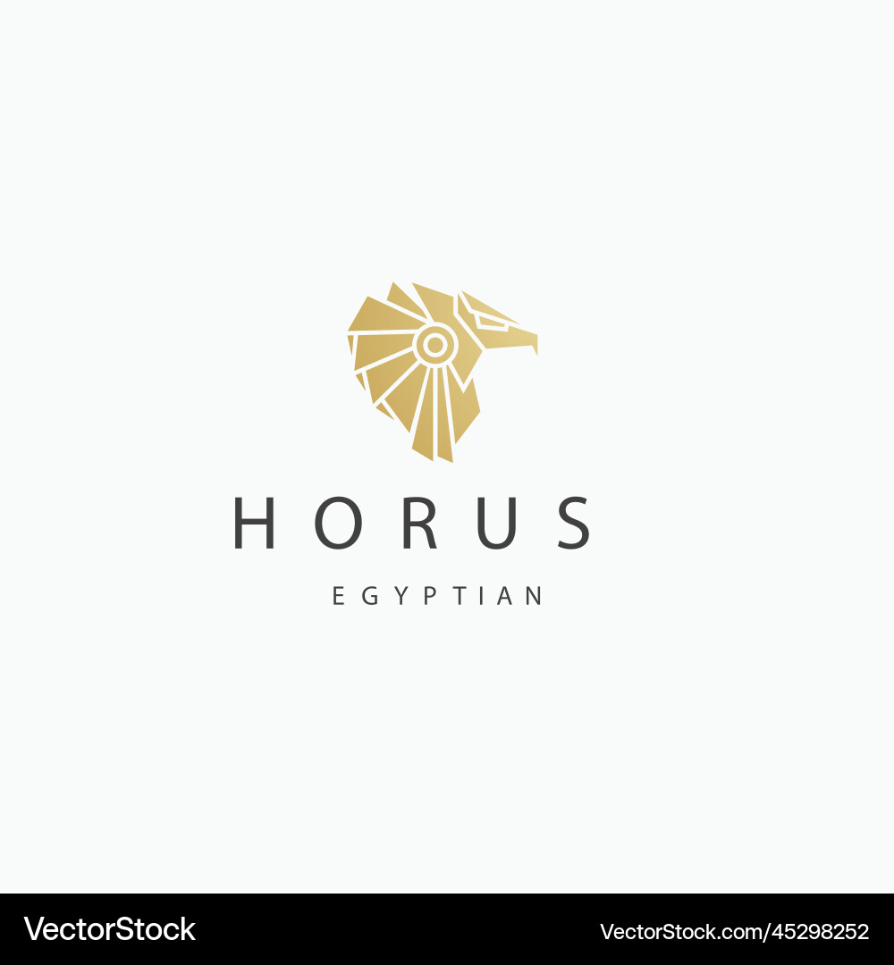 Horus egyptian god logo icon design template Vector Image