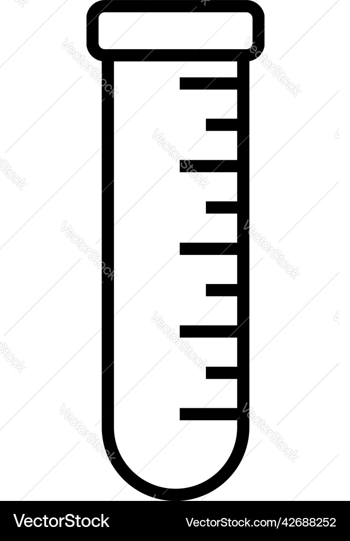 Icon of chemistry beaker Royalty Free Vector Image