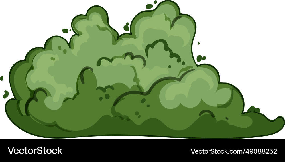 Landscaping garden shrub cartoon Royalty Free Vector Image