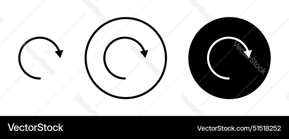Refresh icon Royalty Free Vector Image - VectorStock