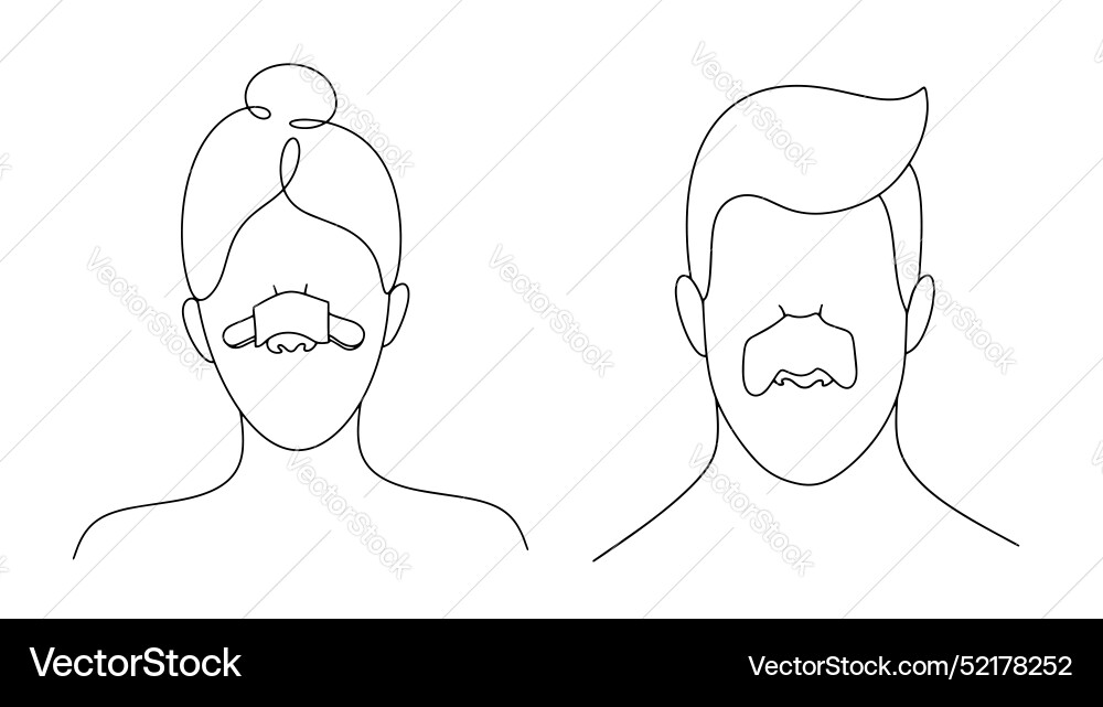 Treatment of a broken nose Royalty Free Vector Image