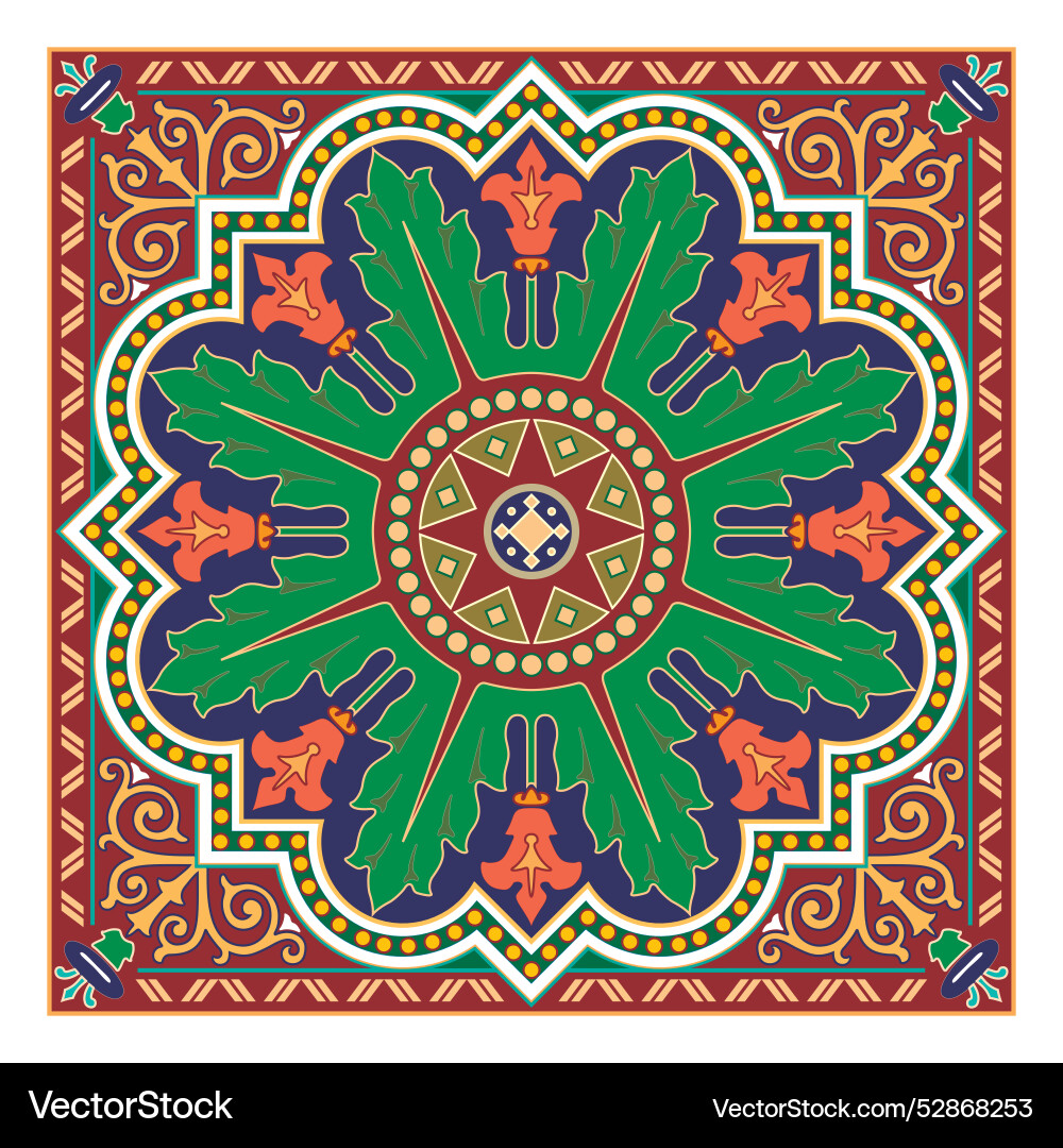 Decorative arabesque and ornamental mandala Vector Image