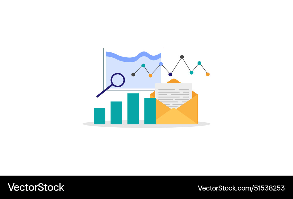 Financial report concept business analytics Vector Image