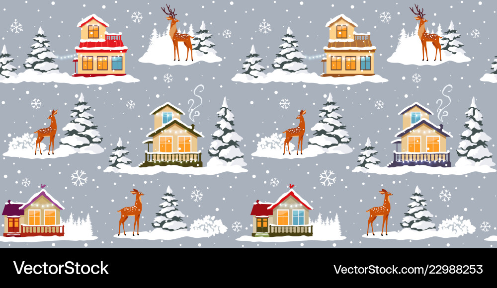 House winter Royalty Free Vector Image - VectorStock