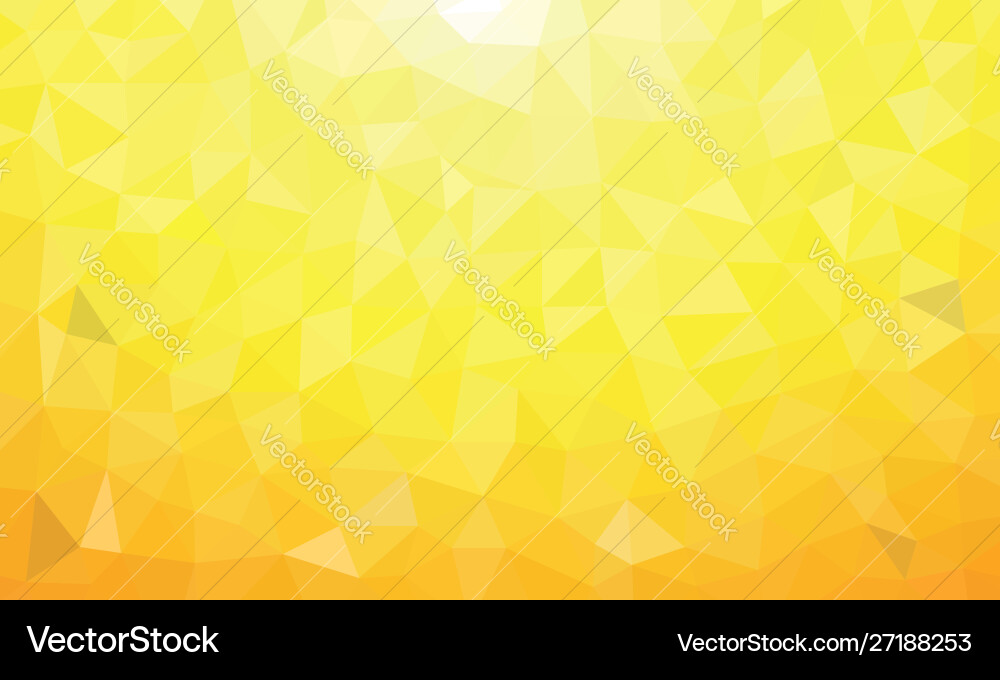 Low poly background yellow color Royalty Free Vector Image