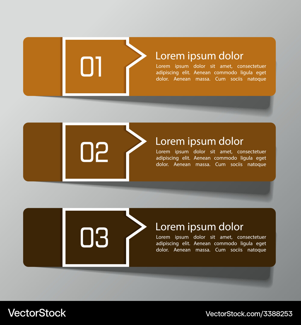 Modern design template from paper and pointers Vector Image