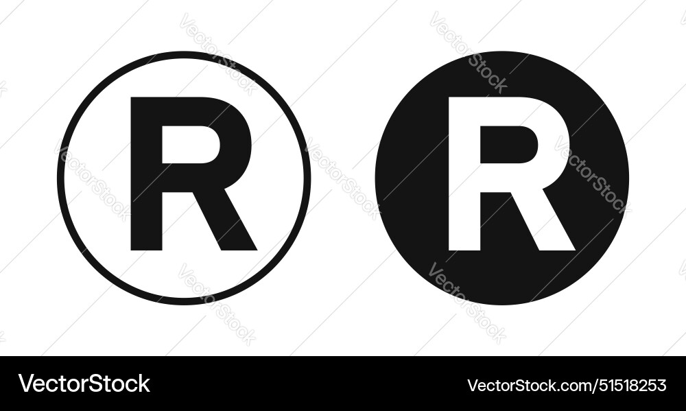 Registered icon Royalty Free Vector Image - VectorStock
