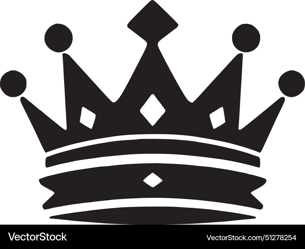 Crown - high quality logo ideal for t-shirt Vector Image