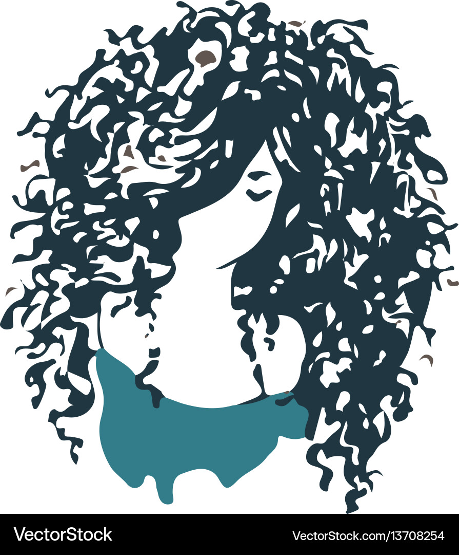 Curly Hair Vector