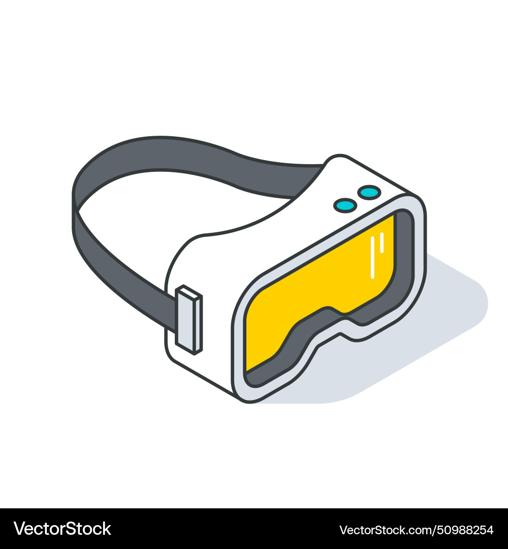 Virtual reality headset with automotive design Vector Image