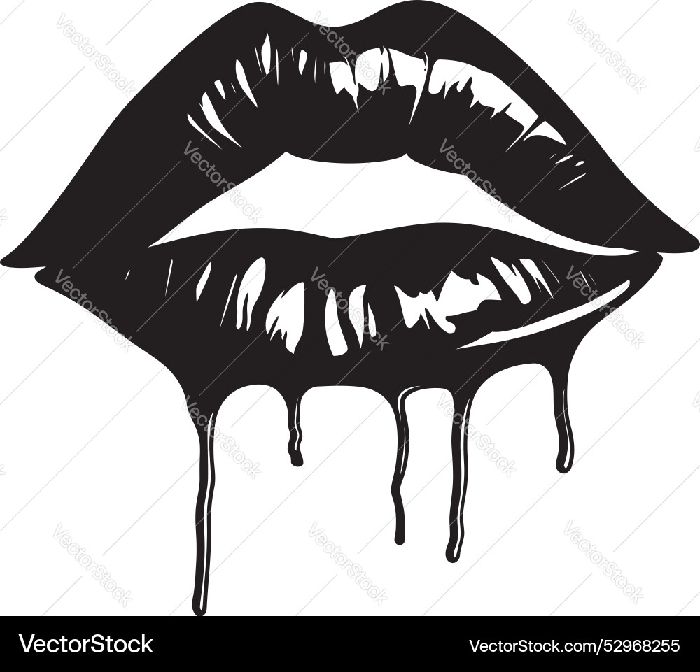Seductive lip designs icon collection empowerher Vector Image