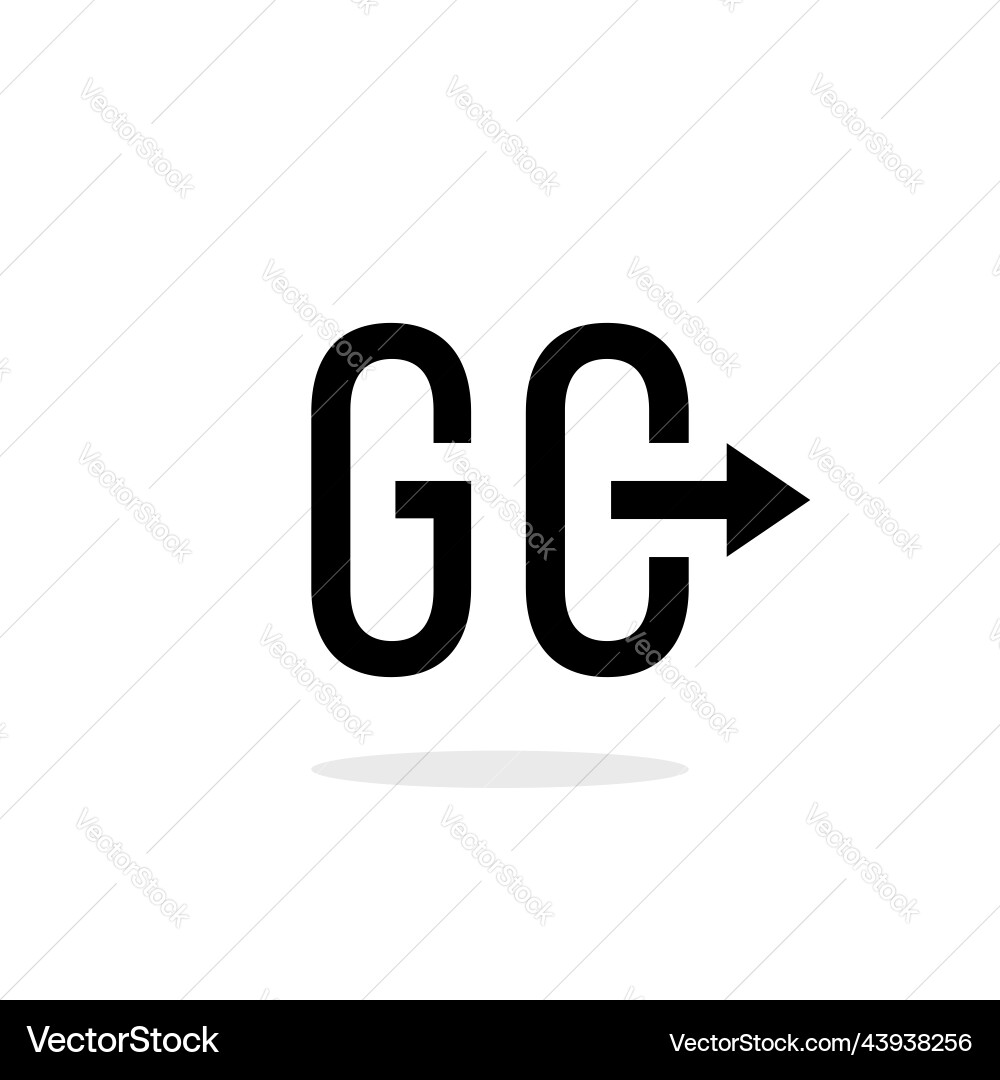 Black simple go logo or call to action Royalty Free Vector