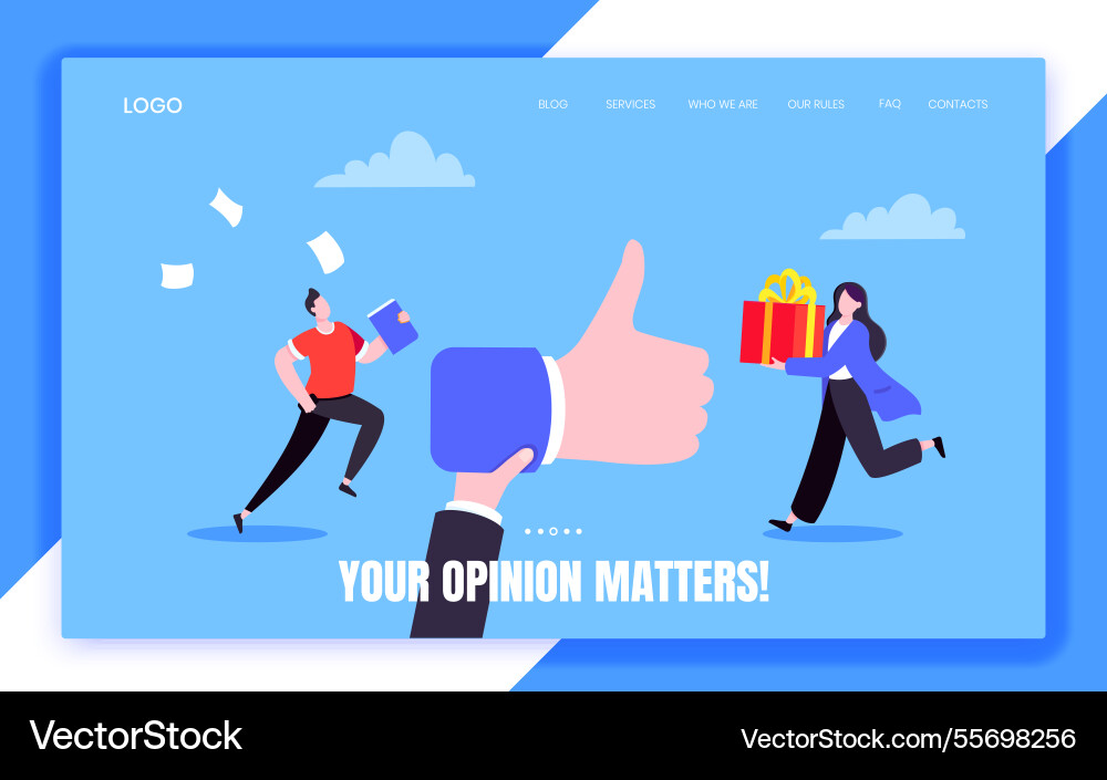 Customer feedback employee or client satisfaction Vector Image