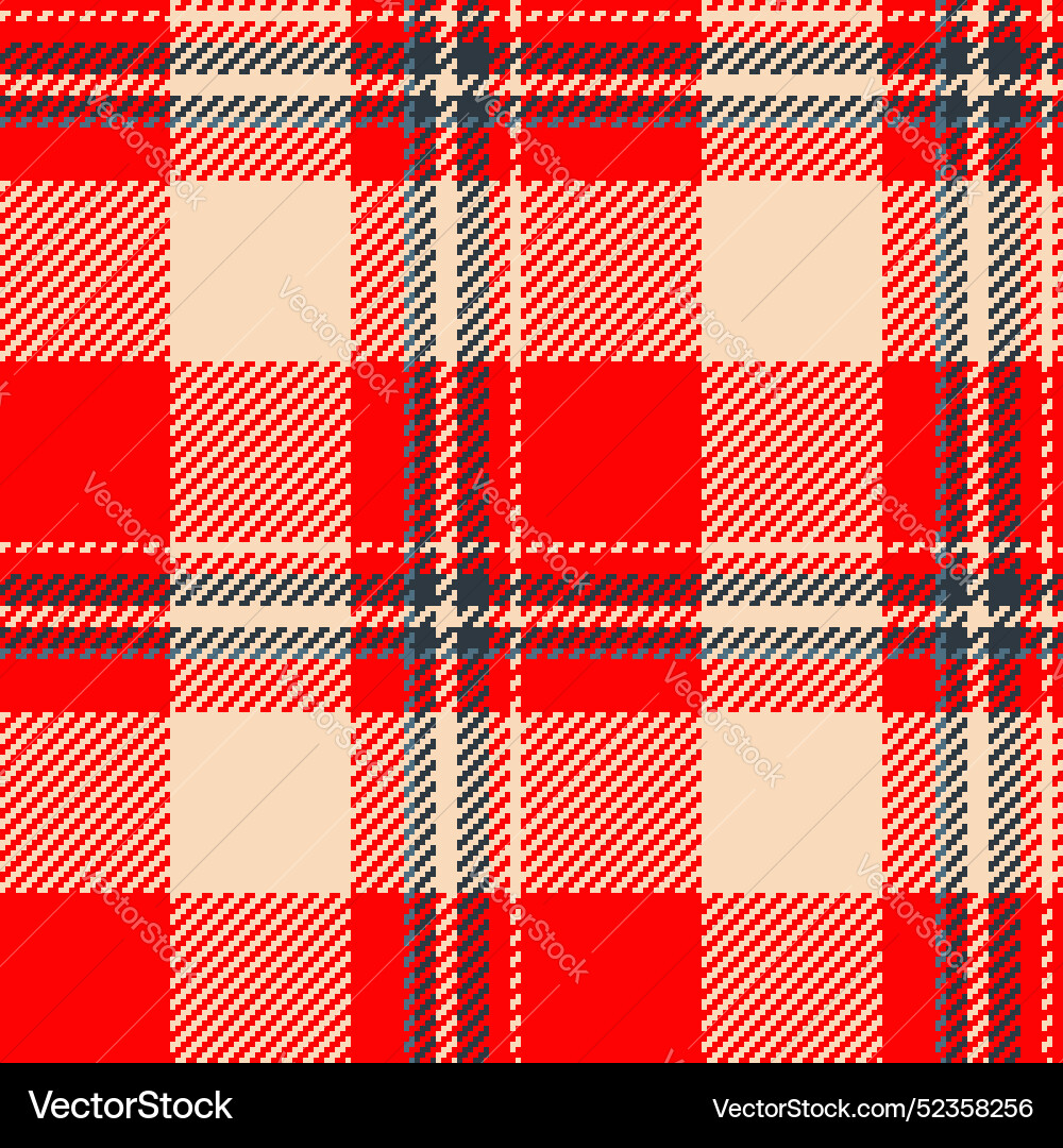 Nostalgia seamless tartan pattern path plaid Vector Image