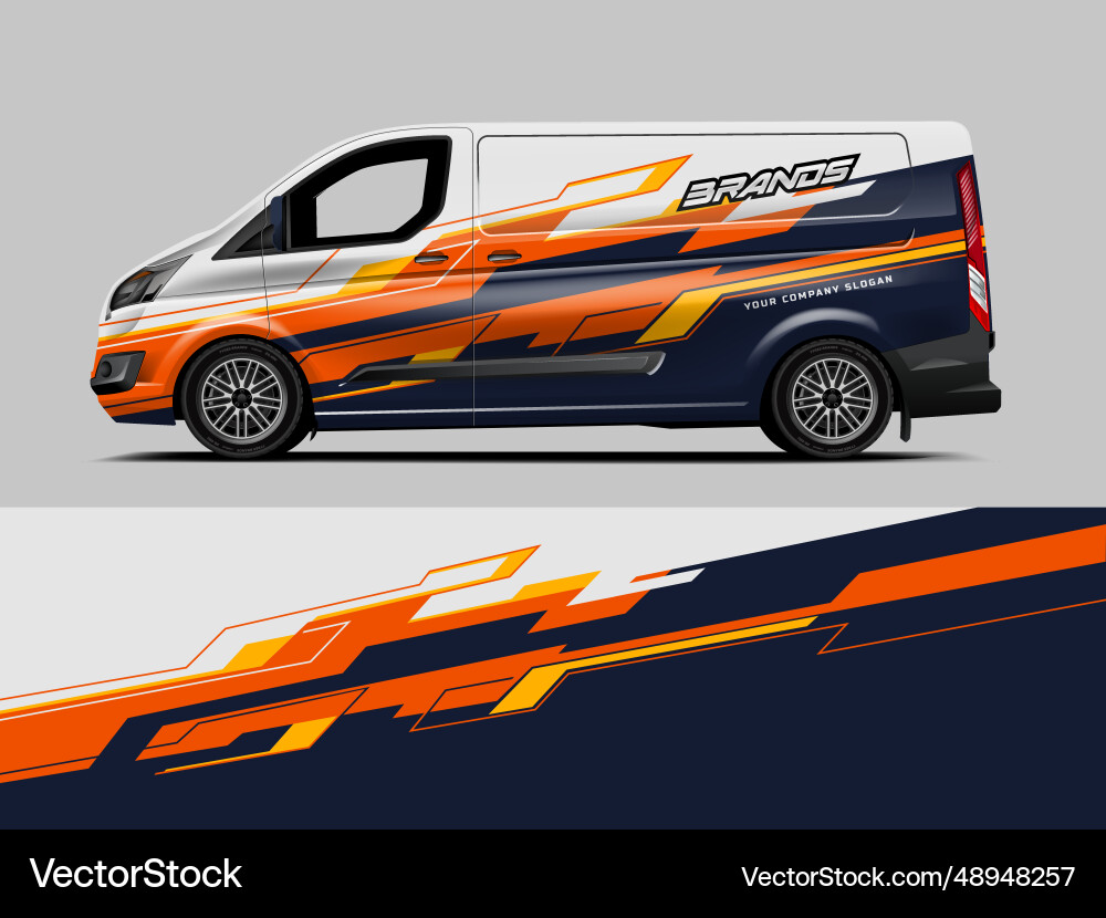 Speed Stripes Car Wrap Royalty Free Vector Image