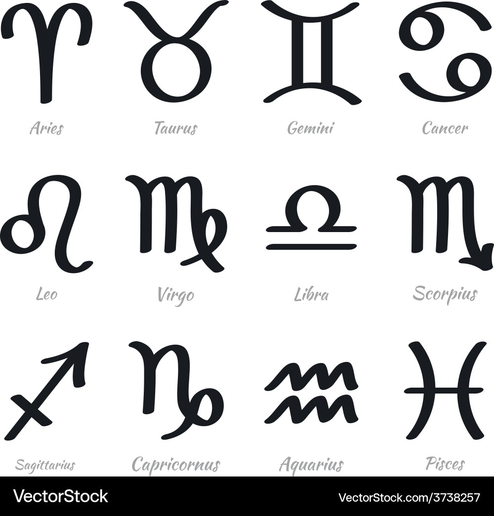 Zodiac Royalty Free Vector Image - VectorStock