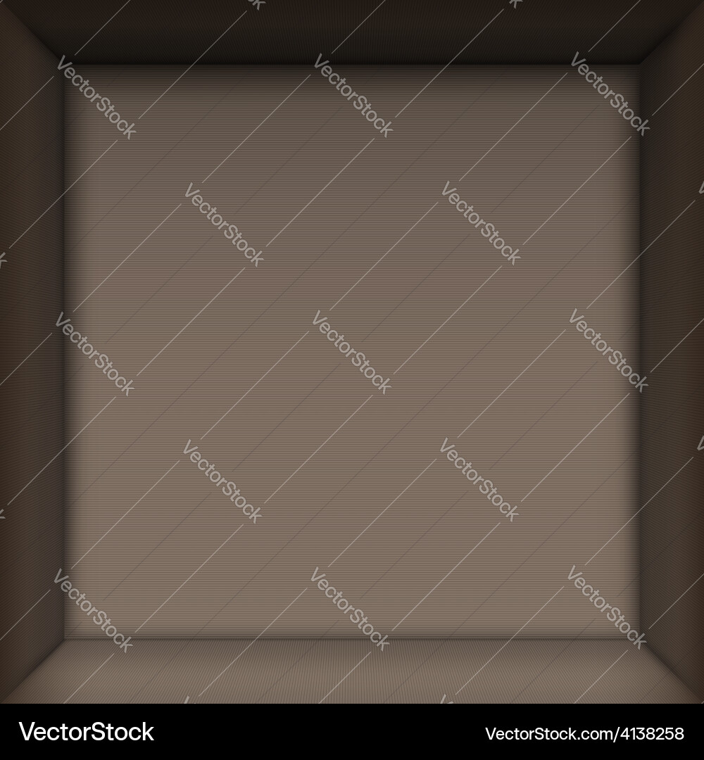 Box top view Royalty Free Vector Image - VectorStock