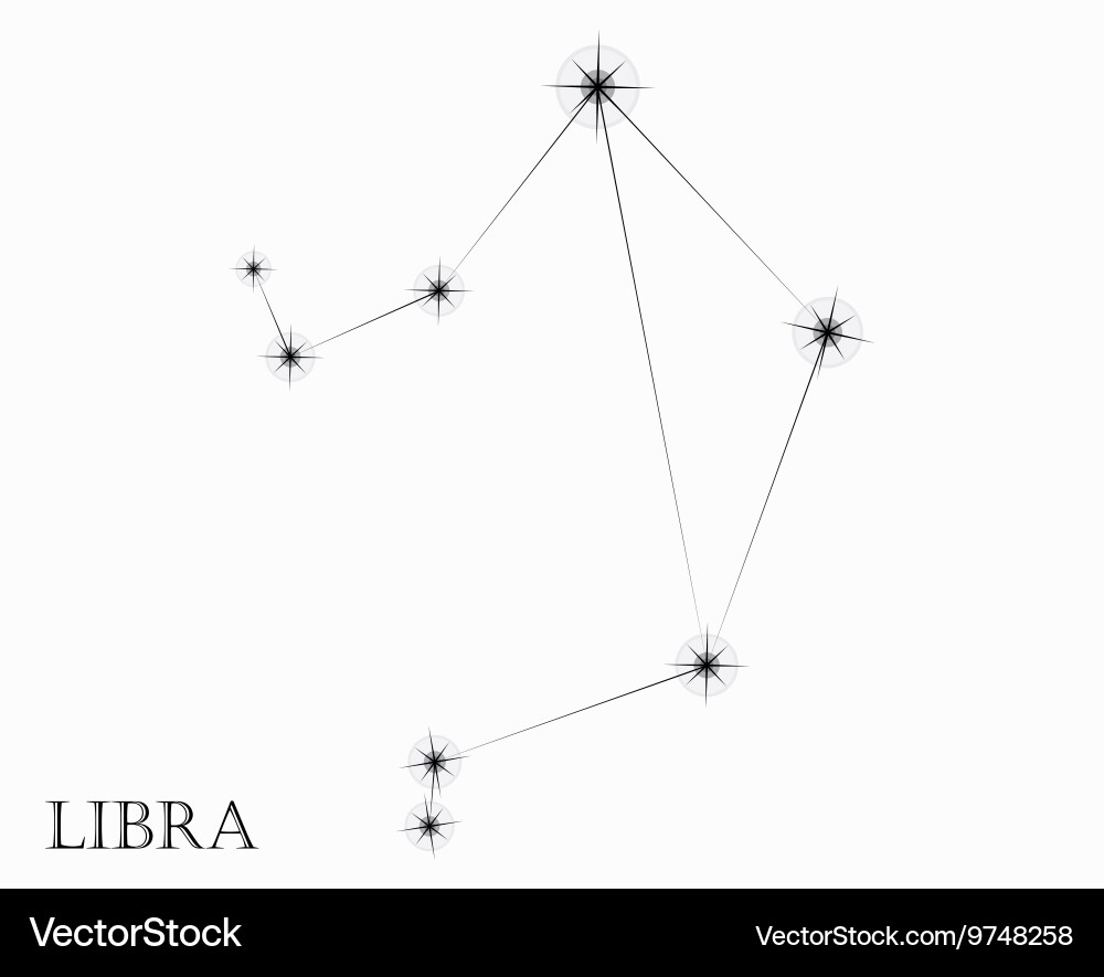 Libra zodiac sign Royalty Free Vector Image - VectorStock