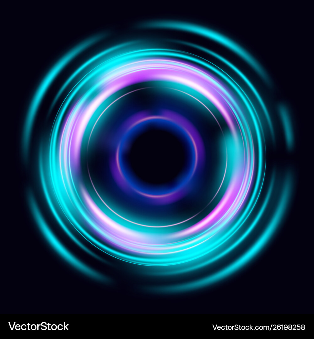 Magical Light Circle Effects Royalty Free Vector Image