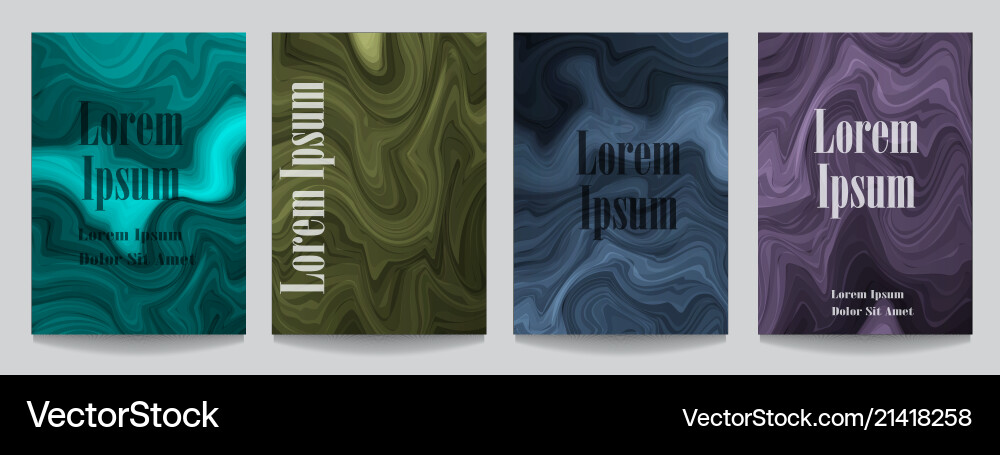 Modern artistic textured covers for design Vector Image