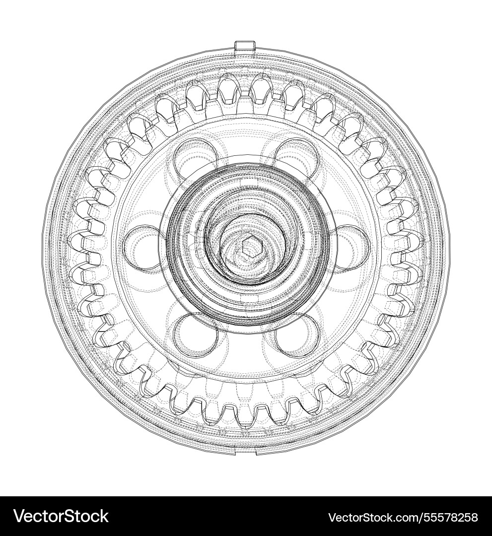 Wave reducer 3d render Royalty Free Vector Image