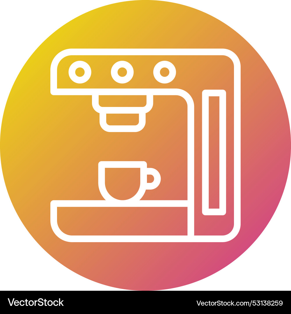 Coffee machine icon design Royalty Free Vector Image