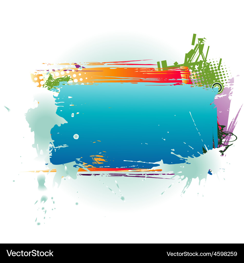 Colorful Text Overlay Royalty Free Vector Image