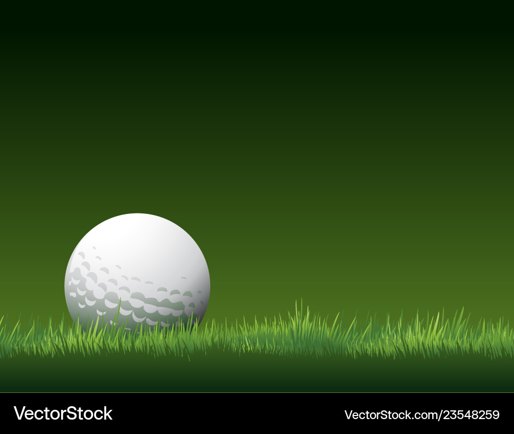 Golf tournament background place for text Vector Image
